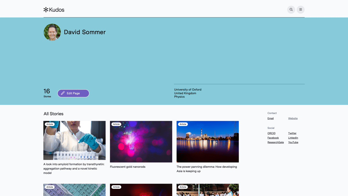 Kudos for Researchers - compare our basic and premium editions